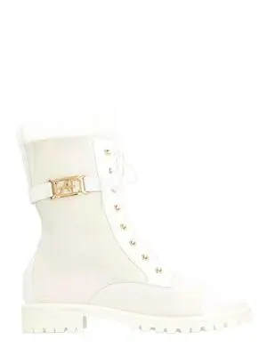 Alberta Ferretti Buckle-detail Boots - White