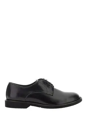 DUCA DEGLI ABRUZZI Windsor Leather Derby Shoes - Black