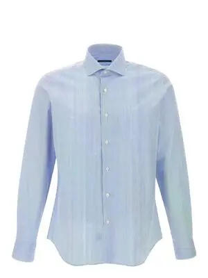 MARCHESANI Stripes Button Shirt - Blue
