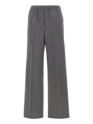 Max Mara Elasticated-waist Trousers - Grey