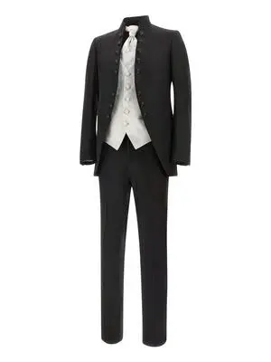 CARLO PIGNATELLI Button Three-piece Suit - Black