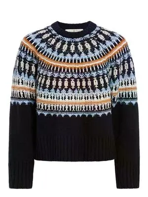 MARIE OLIVER Patterned Sweater Blue