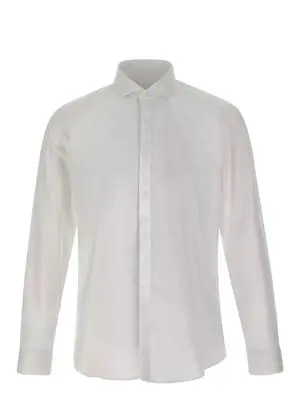 MARCHESANI Button Placket Long Sleeve Shirt - White