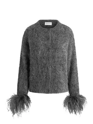 16Arlington Alena Feather-trim Knitwear - Grey