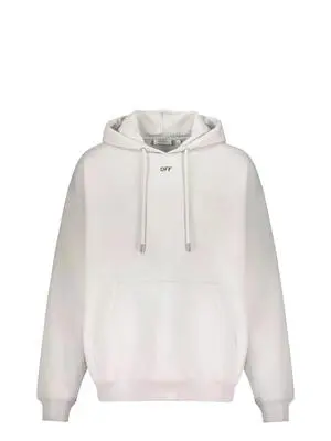 Off-White Hooded Drawstring Sweatshirt - Neutrals