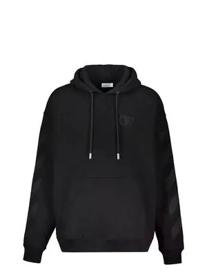 Off-White Logo-print Hoodie - Black
