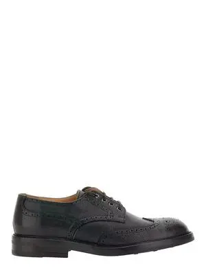 DUCA DEGLI ABRUZZI James Leather Derby Shoes - Black