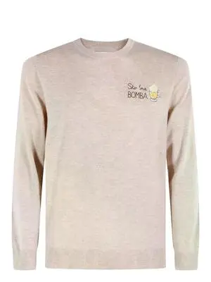 MC2 SAINT BARTH Heron Crew-Neck Sweater Neutrals