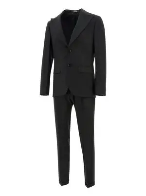MARCHESANI Peak-lapels Single-breasted Suit - Black