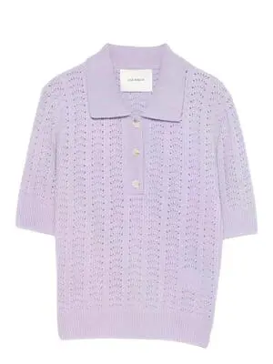 LISA YANG Masy Polo Top - Purple