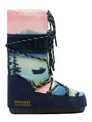 Moon Boot X Guest In Residence Icon Landscape Boots - Blue