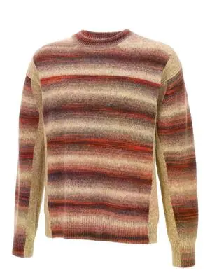Paul Smith Striped Panelled Sweater - Neutrals