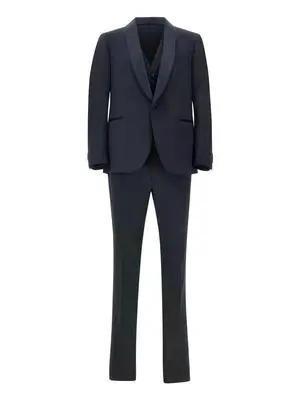 MARCHESANI Single-breasted Three-piece Suit - Blue