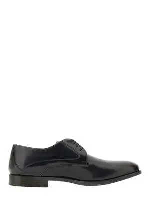 DUCA DEGLI ABRUZZI Arsenal Leather Derby Shoes - Black