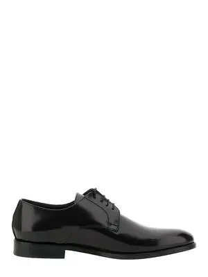 DUCA DEGLI ABRUZZI Leather Derby Shoes - Black