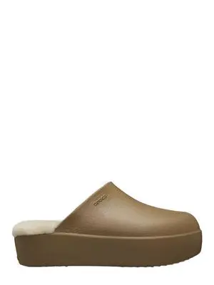 CROCS Dylan Platform Lined Clog - Sepia/sandstone