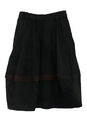 BLACK COMME DES GARÇONS Panelled Midi Skirt - Black
