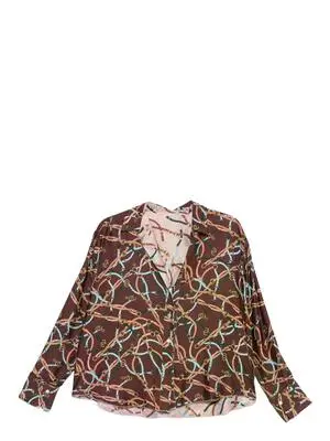 ROBERT FRIEDMAN Chain-print Shirt - Pink