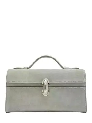 Savette Symmetry Suede Tote - Grey