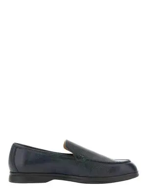 DUCA DEGLI ABRUZZI Lorenzo Plain Leather Loafers - Blue