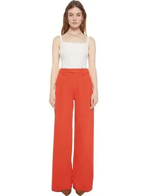 MOTHER The Under Wraps Skimp Poinciana Jeans - Red