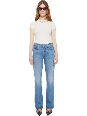 MOTHER The Outsider Sneak Hokey Pokey Jeans - Blue