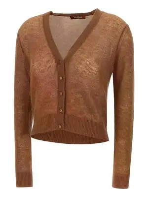 Max Mara V-neck Button Cardigan - Brown