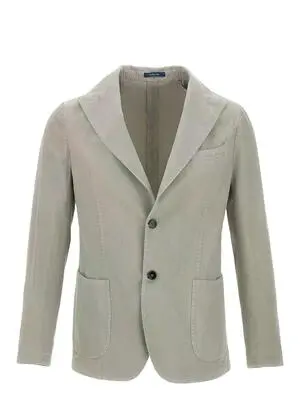 MARCHESANI Camaldoli Ribbed Peak-lapels Blazer - Grey