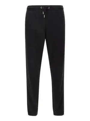 SUN 68 Basic Elasticated-waist Logo Track Pants - Black