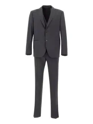 MARCHESANI Peak-lapel Single-breasted Suit - Grey