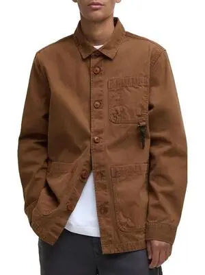 Barbour Bowland Cotton Canvas Chore Coat - Umber