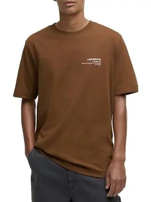 Barbour Parkend Photo Cotton Graphic T-shirt - Umber