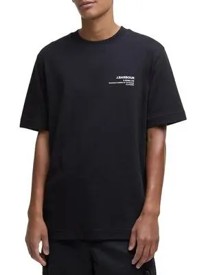 Barbour Parkend Photo Cotton Graphic T-shirt - Black