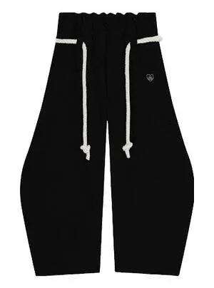 AELFRIC EDEN Striped Barrel Sweatpants - Black