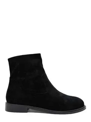 AMIE RAFA Flacco Suede Boots - Black