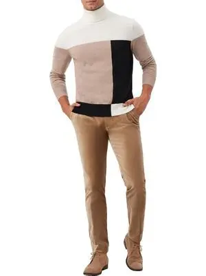 Mr Turk Callisto Color Block Turtleneck Sweater - Multi