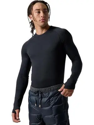 BACKCOUNTRY Pines Microgrid Ultra-lt Baselayer Crew Top - Black