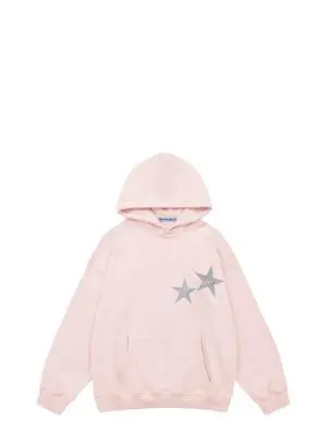 AELFRIC EDEN Star Embroidered Hoodie - Light Pink