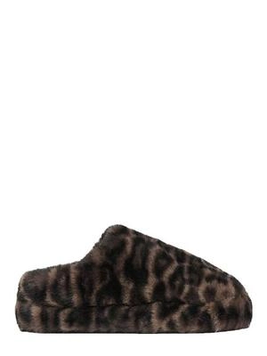 APPARIS Misha Printed Faux Fur Slippers