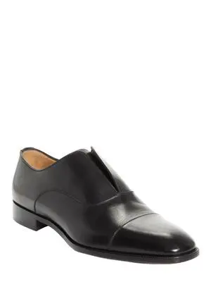 CHRISTIAN LOUBOUTIN Alpha Cap Toe Slip-on - Black