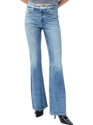 Rag & Bone Miramar Ponte Mid-rise Flare Jeans - Minet