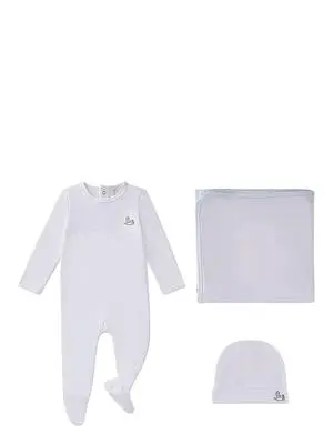 MINIMOI Baby Pima Cotton 3-piece Set - Pearl Blue
