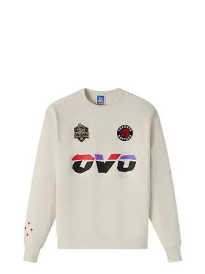 OVO Nba Toronto Raptors Crewneck Sweatshirt - Pearl Grey