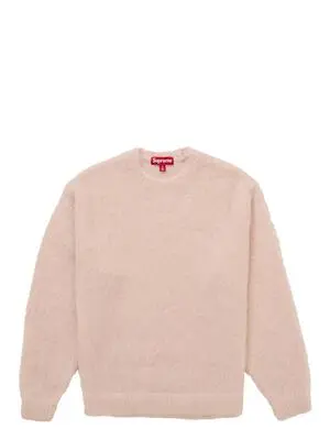 Supreme Brushed Mohair Sweater - Light Pink
