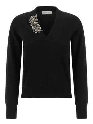 Dries Van Noten Tinker Embellished Sweater - Black