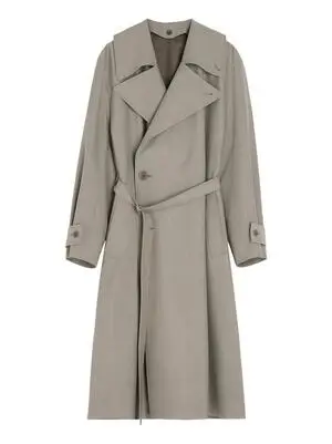 LEMAIRE Trench Coat With Detachable Lining - Tan