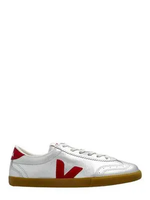 VEJA Volley O.t. Leather Sneakers - Silver/pepper