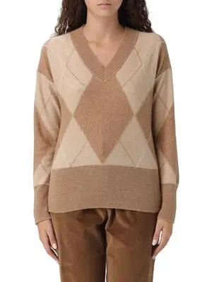 Lorena Antoniazzi Argyle Patterned Sweater - Brown