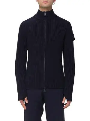 Premiata Ribbed Zip-up Sweater - Blue