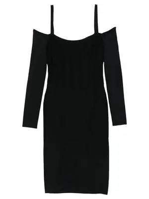 MUGLER Midi Dress - Black